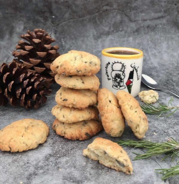 Za’atar (Thyme) Vegan Cookies بسكوت بزعتر - Palestine in a Dish