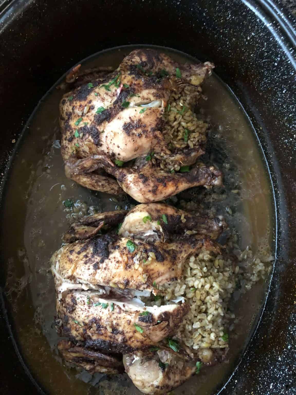 Stuffed Chicken with Freekeh with a Nutty Unique Flavor - Palestine In ...