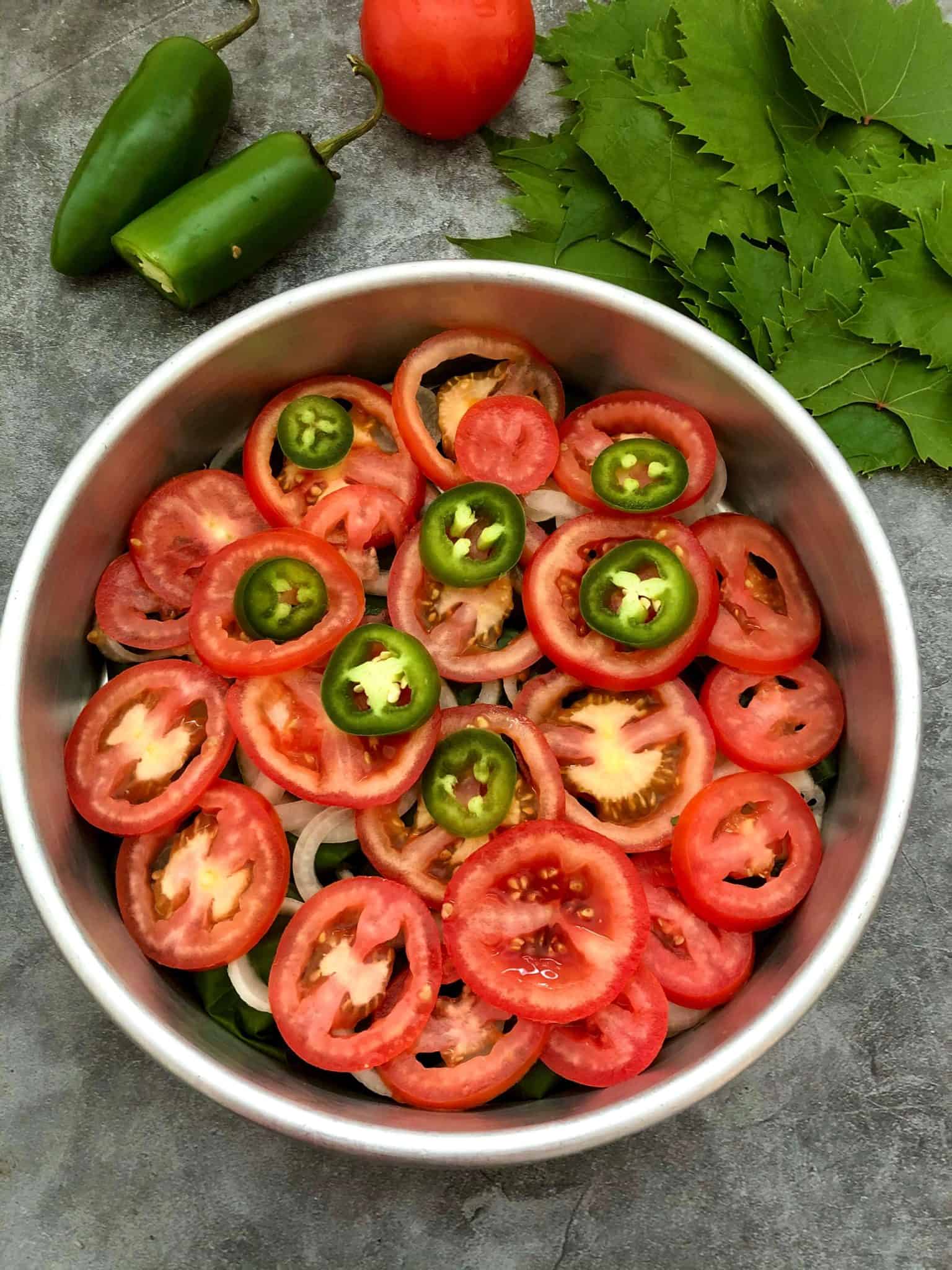 Meat Patties in Fresh Beautiful Grape Leaves - Palestine In A Dish