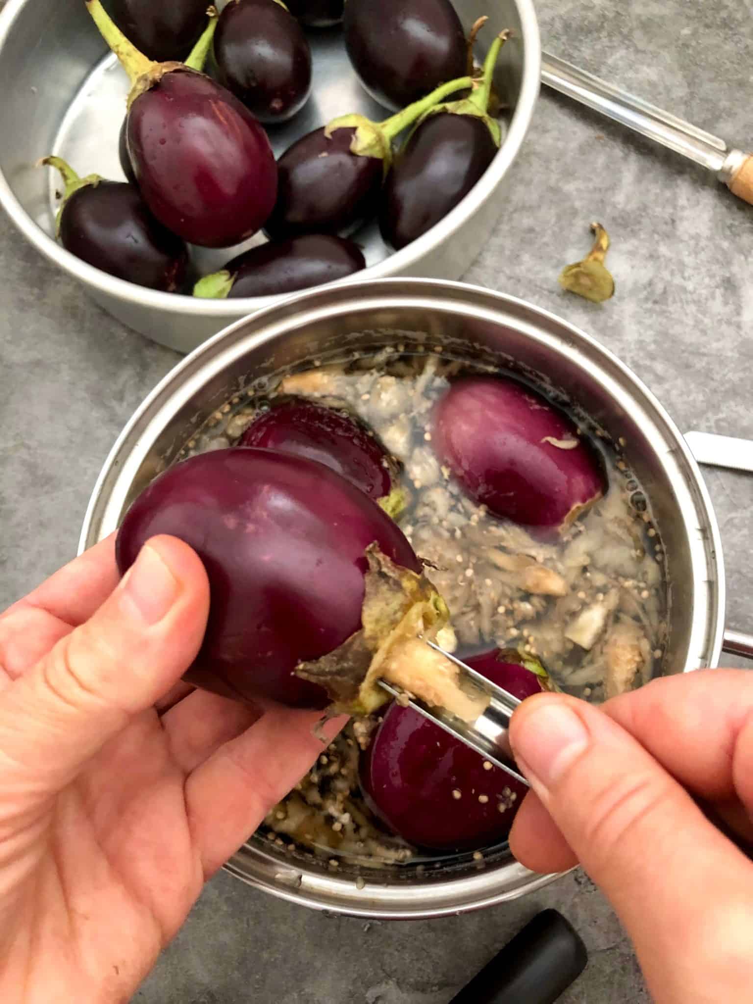 Mahshi batinjan Stuffed Eggplants One of My Favorites - Palestine In A Dish