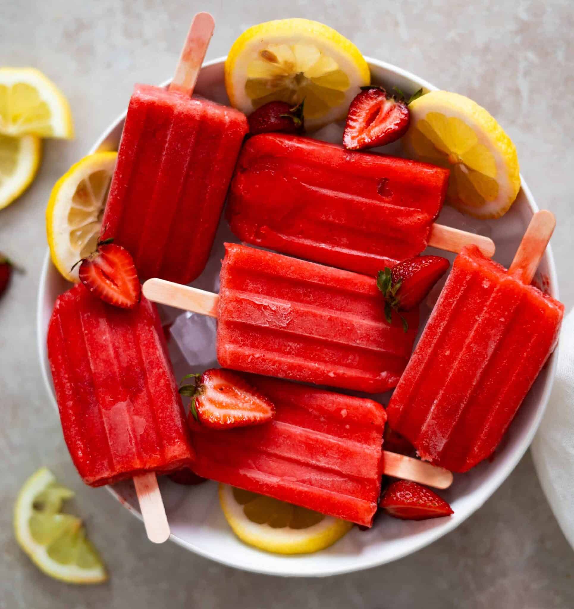 Strawberry Lemonade Popsicles - Palestine In A Dish
