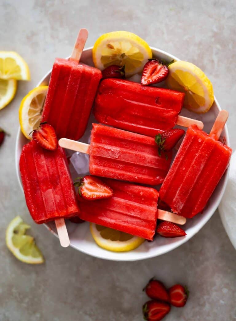 Strawberry Lemonade Popsicles - Palestine In A Dish