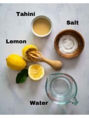 Lemon Tahini Dressing (Without Garlic) - Palestine In A Dish