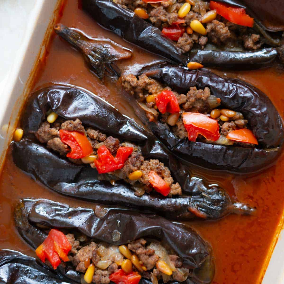 Mahshi batinjan Stuffed Eggplants One of My Favorites - Palestine In A Dish