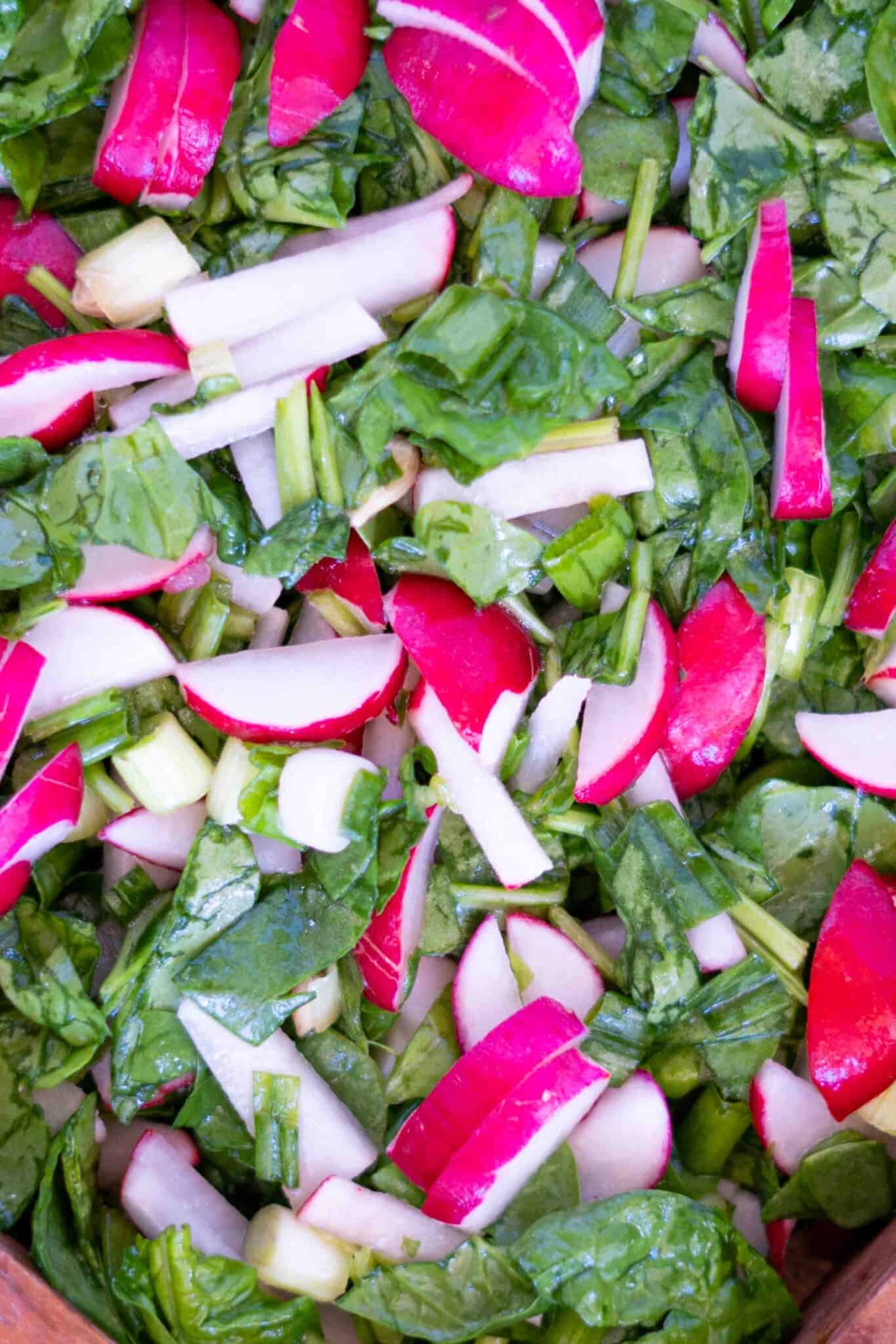 Radish Green Salad - Palestine In A Dish