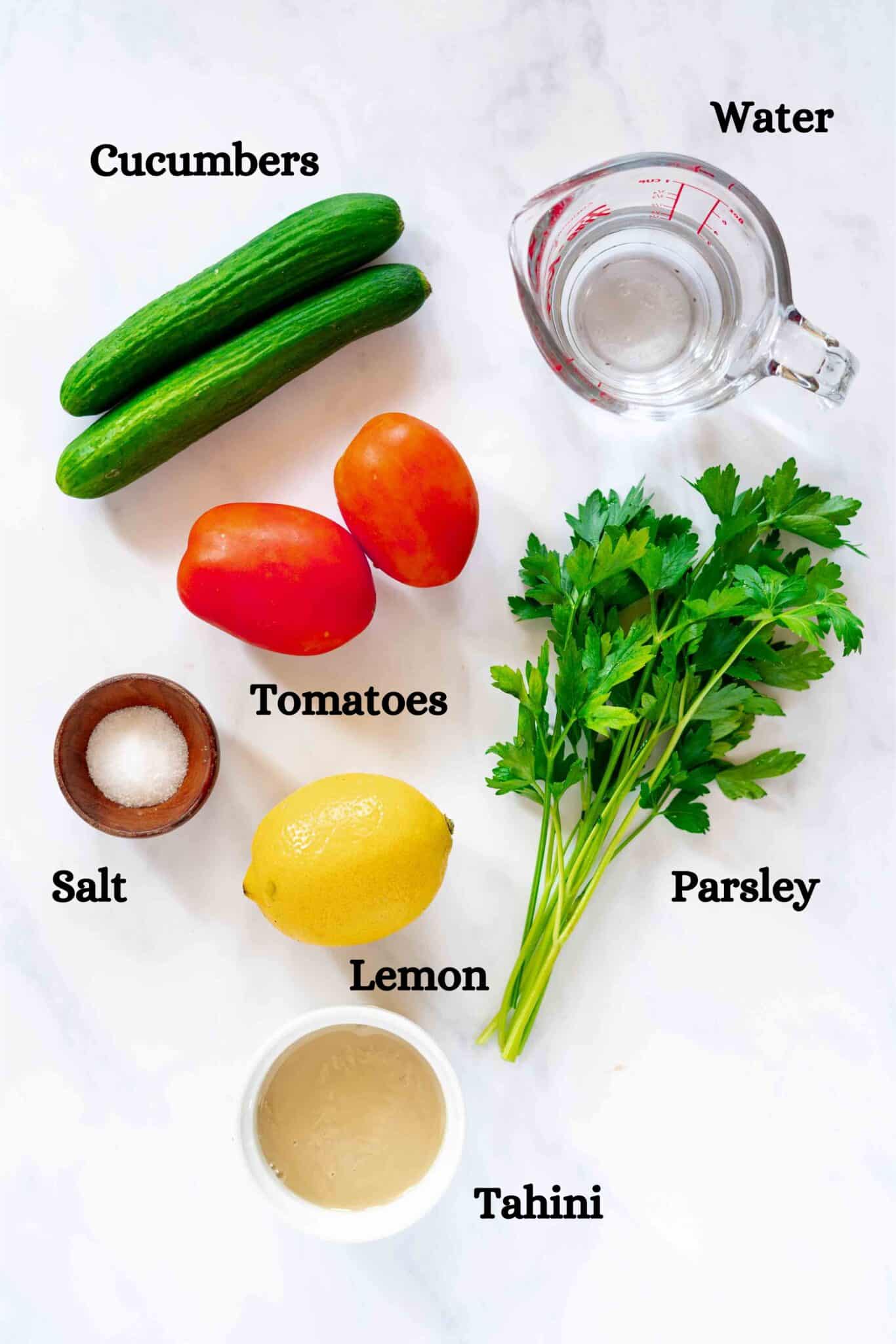 Tahini Salad Recipe - Palestine In A Dish