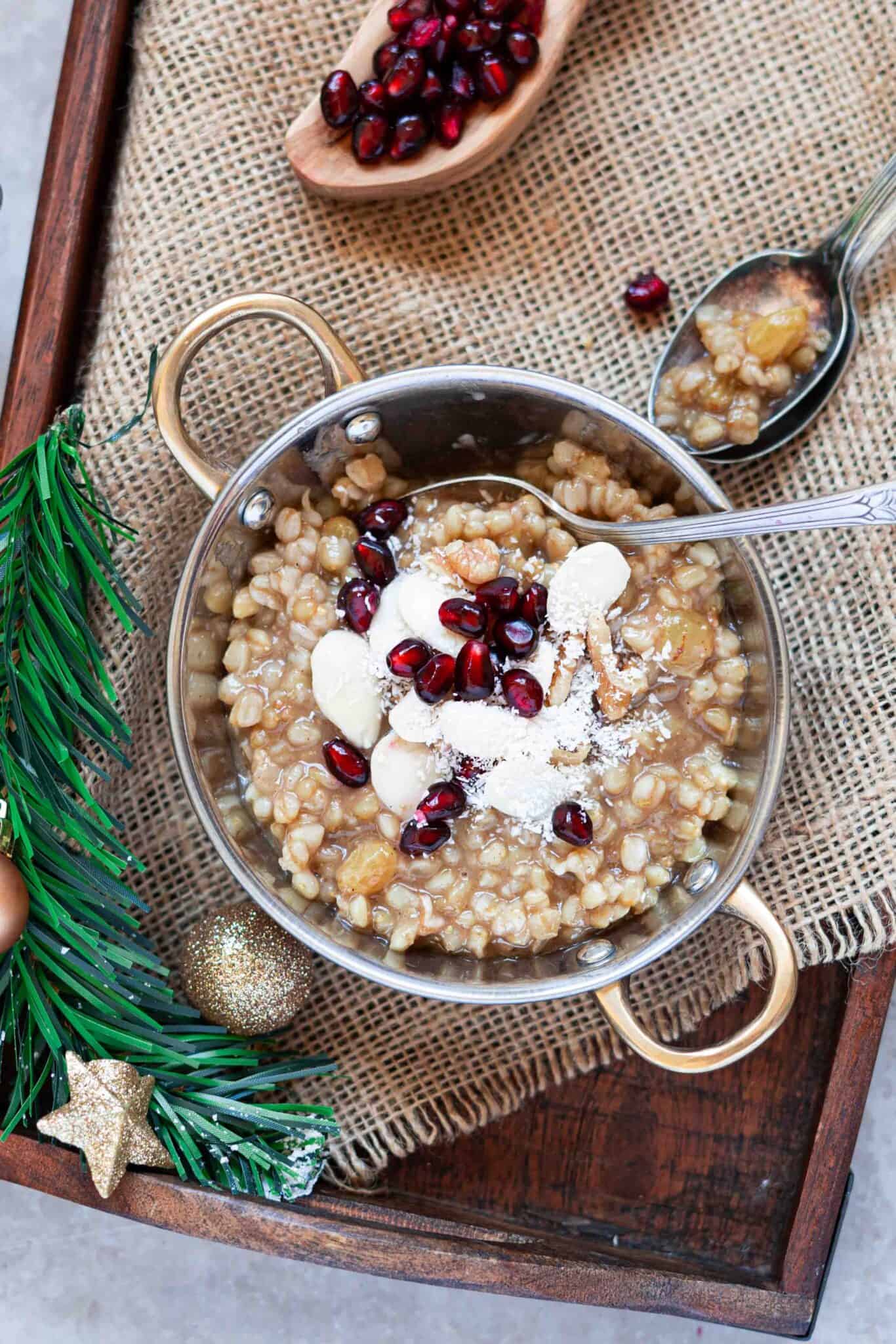 Burbara (Wheat Berry Pudding) - Palestine In A Dish